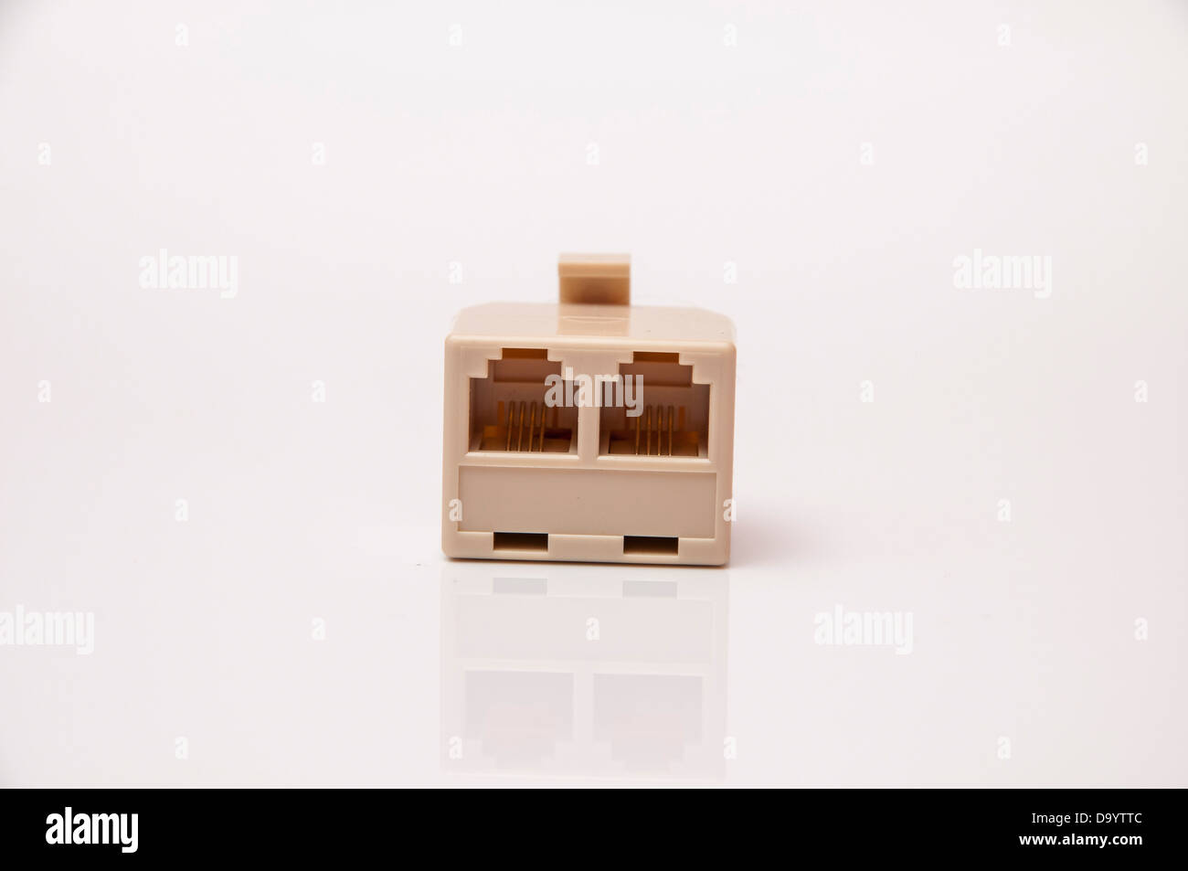 telephone plug to plug 2 terminals Stock Photo - Alamy