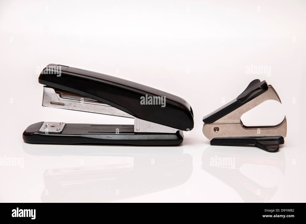 black color stapler for stapling the papers served Stock Photo - Alamy