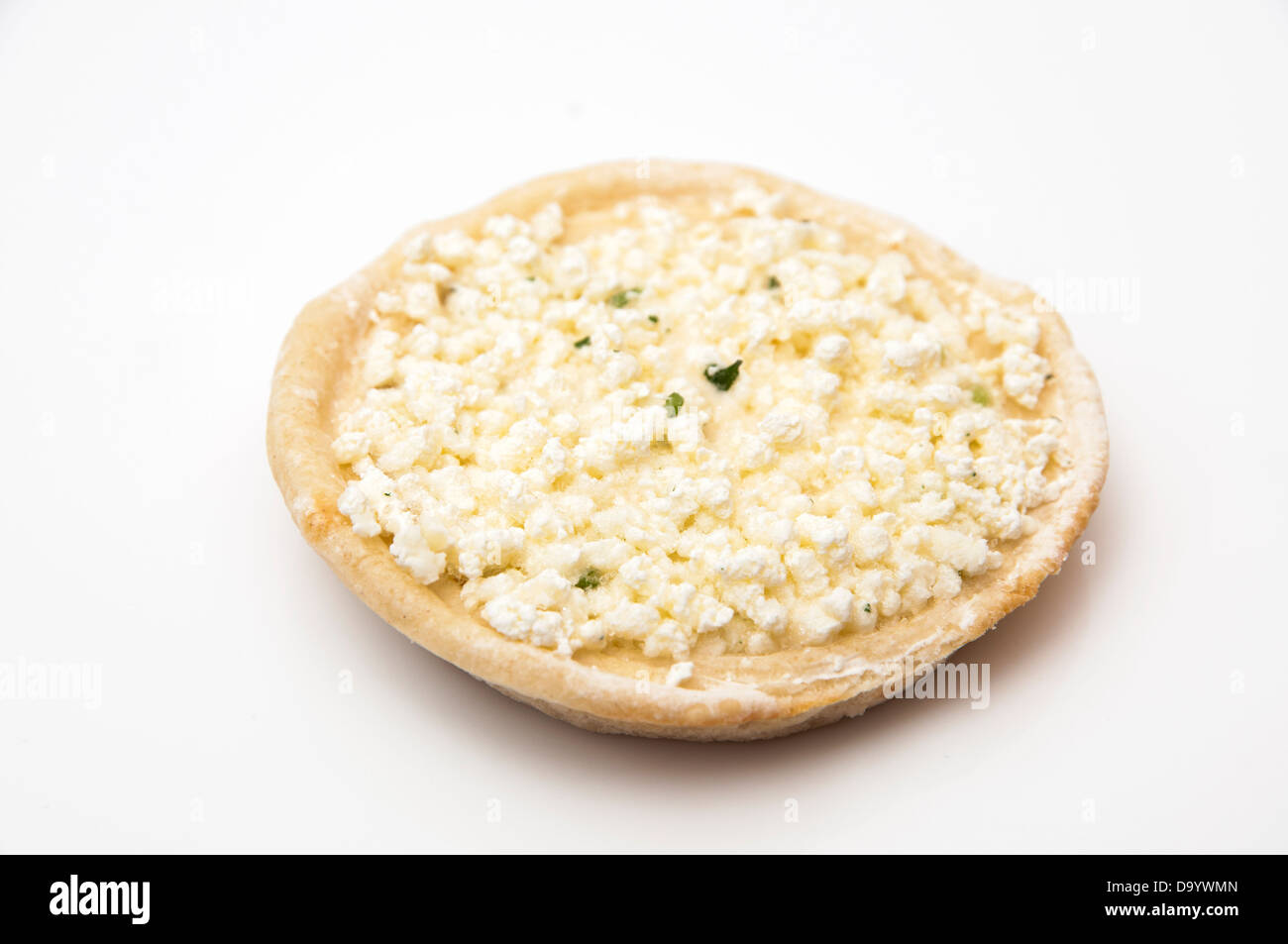 small pizza cheese on a white background Stock Photo - Alamy