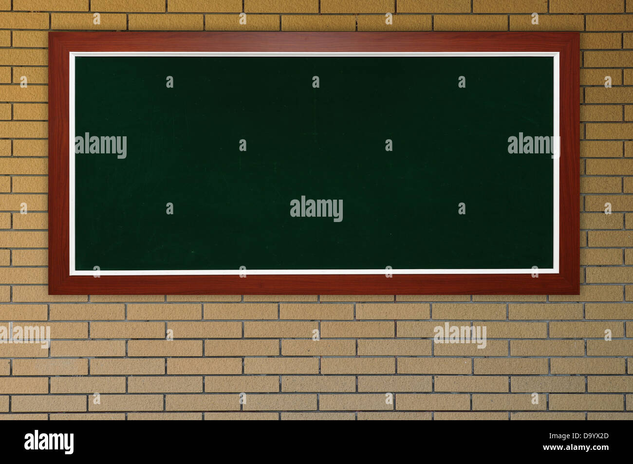 blackboard at bricks wall Stock Photo - Alamy
