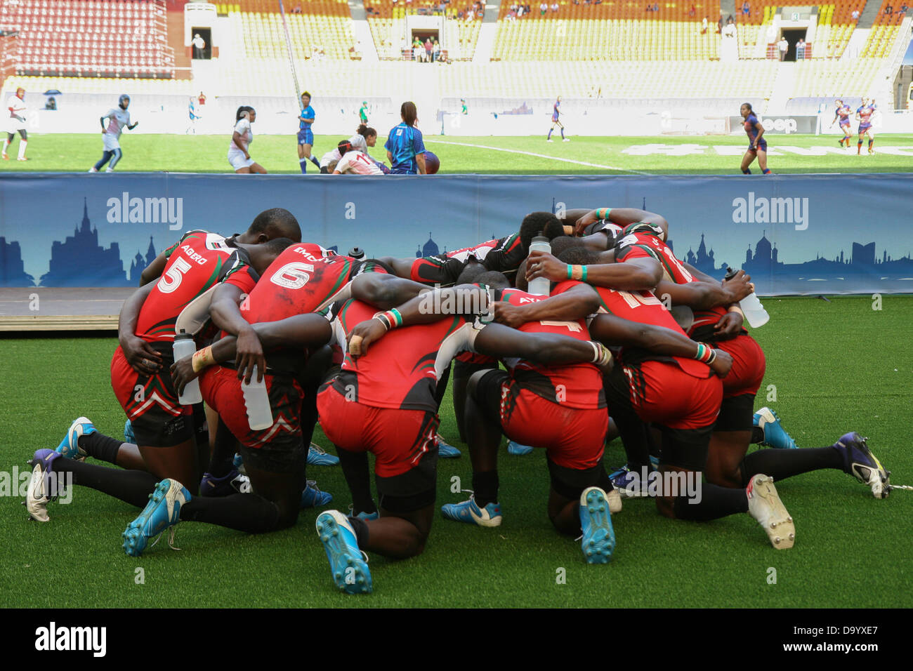 Moscow, Russia. 29th June 2013. Kenyan team after their match against ...