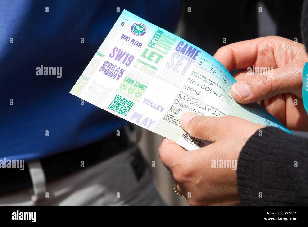 Wimbledon ticket hi-res stock photography and images - Alamy