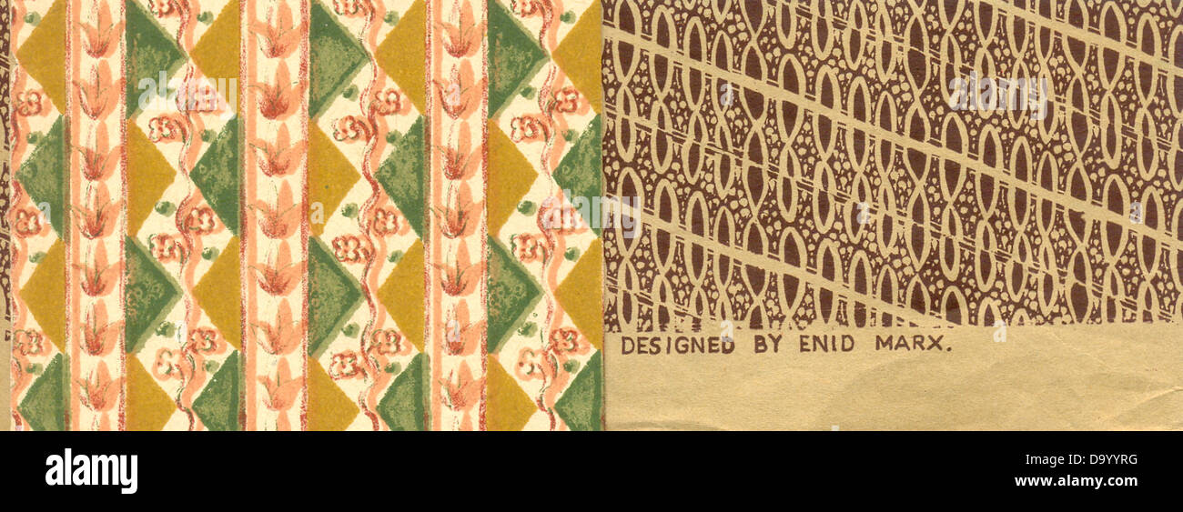 Papers designed by Enid Marx Stock Photo - Alamy