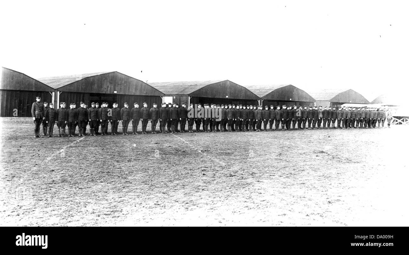 The 638th Aero Squadron formation showcases a group of aircraft aligned ...