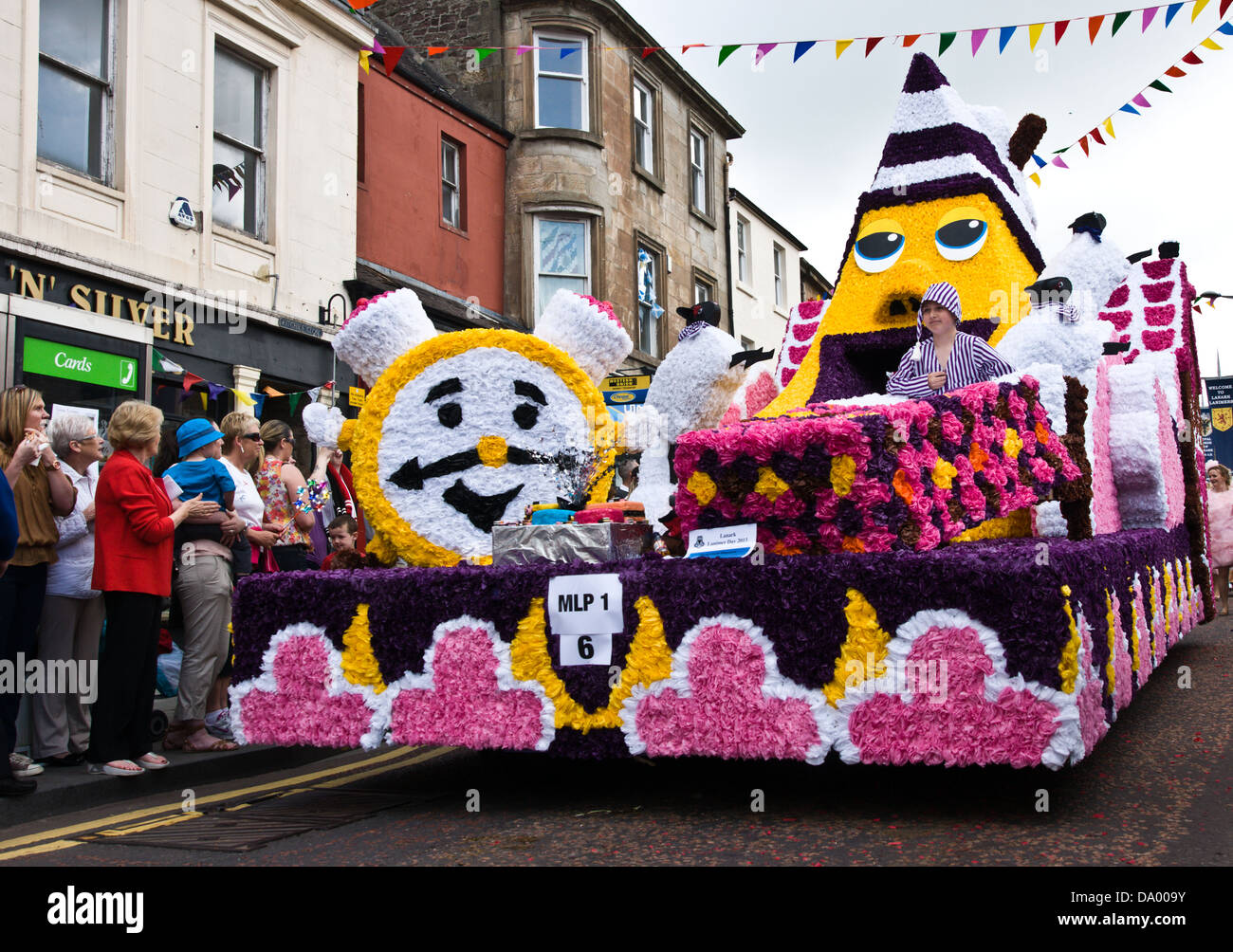 The Lanimer day celebration in Lanark, Lanarkshire, Scotland which ...