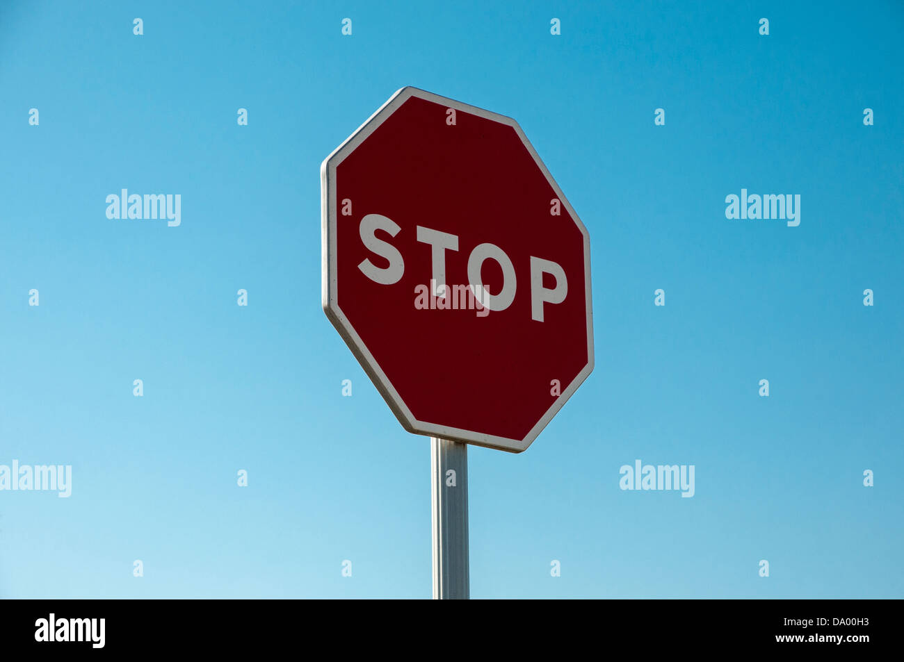 stop sign with sky background Stock Photo - Alamy