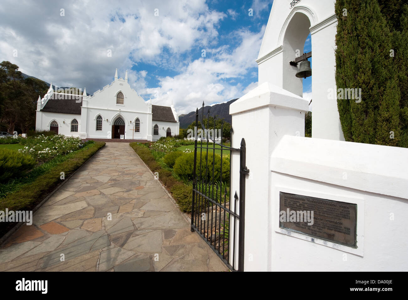 Dutch reformed church, Franschhoek, South Africa Stock Photo - Alamy