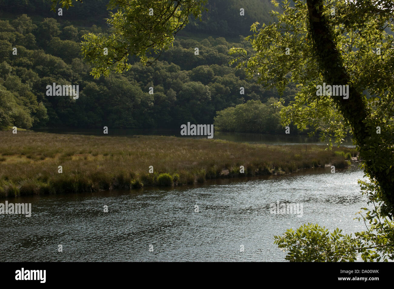 Following the River Rheidol as it flows past the mines and through the ...