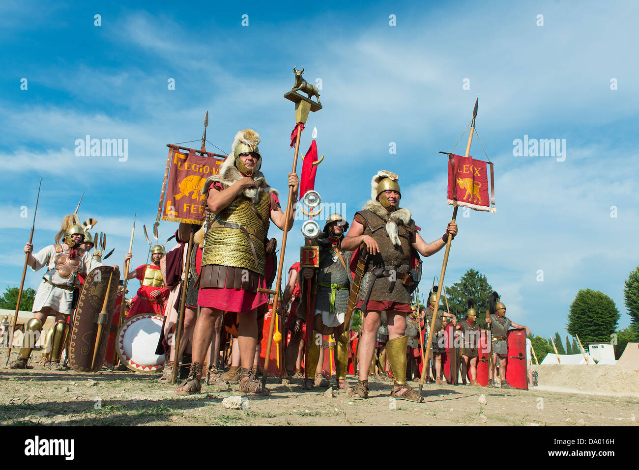 historical representation in costume of the Roman era Stock Photo - Alamy