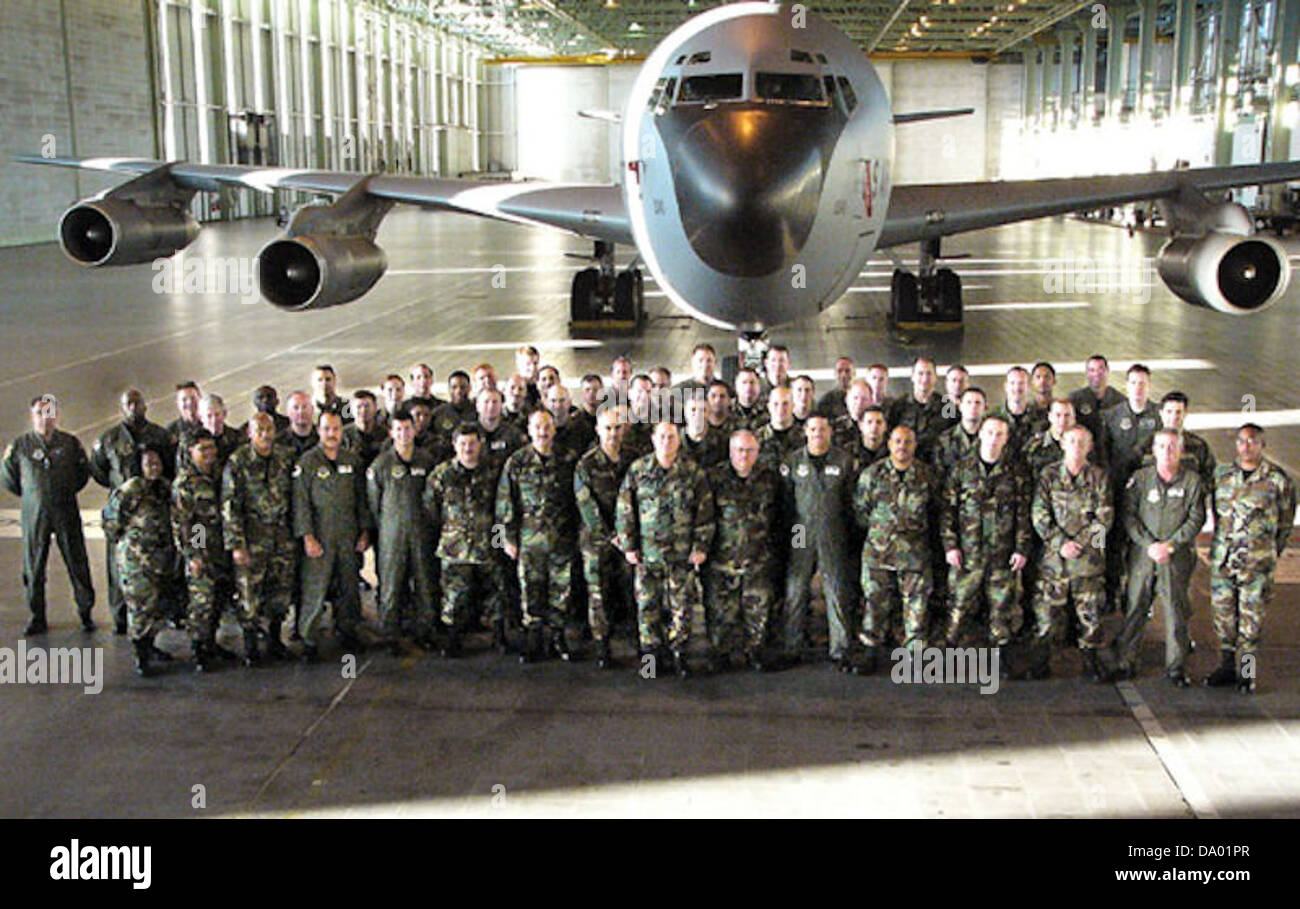 This image shows a tanker aircraft from the 108th Air Refueling Wing ...