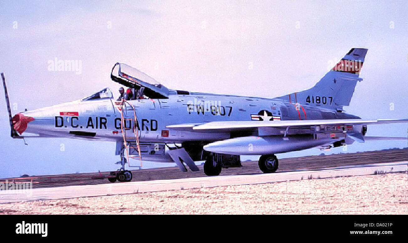 The 121st Tactical Fighter Squadron operated the North American F-100C ...