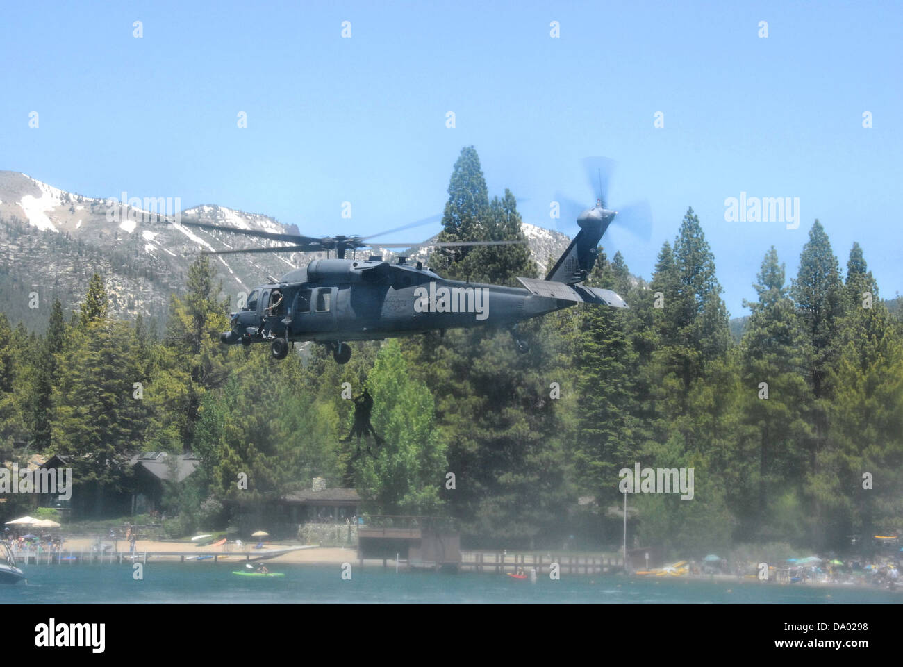 129th Rescue Squadron HH-60 Water Rescue Stock Photo - Alamy
