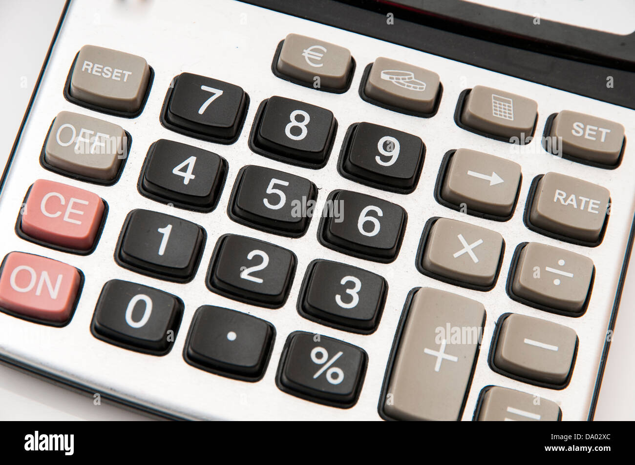 calculator on a white background Stock Photo - Alamy