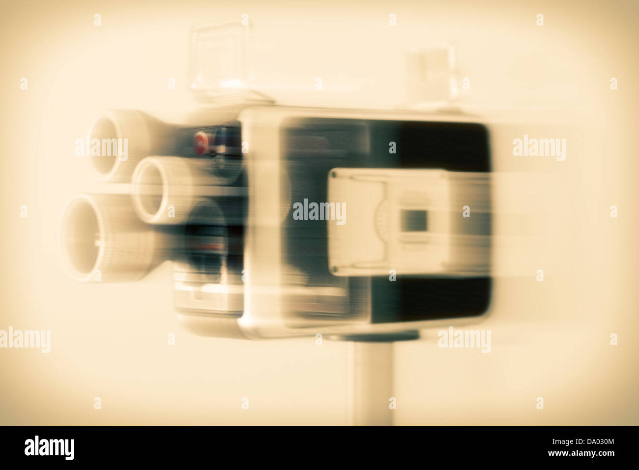 Kodak Brownie Movie super 8 camera photographed with blur and movement ...