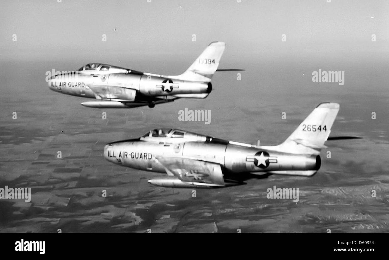 The 169th Tactical Fighter Squadron operated the Republic F-84F ...