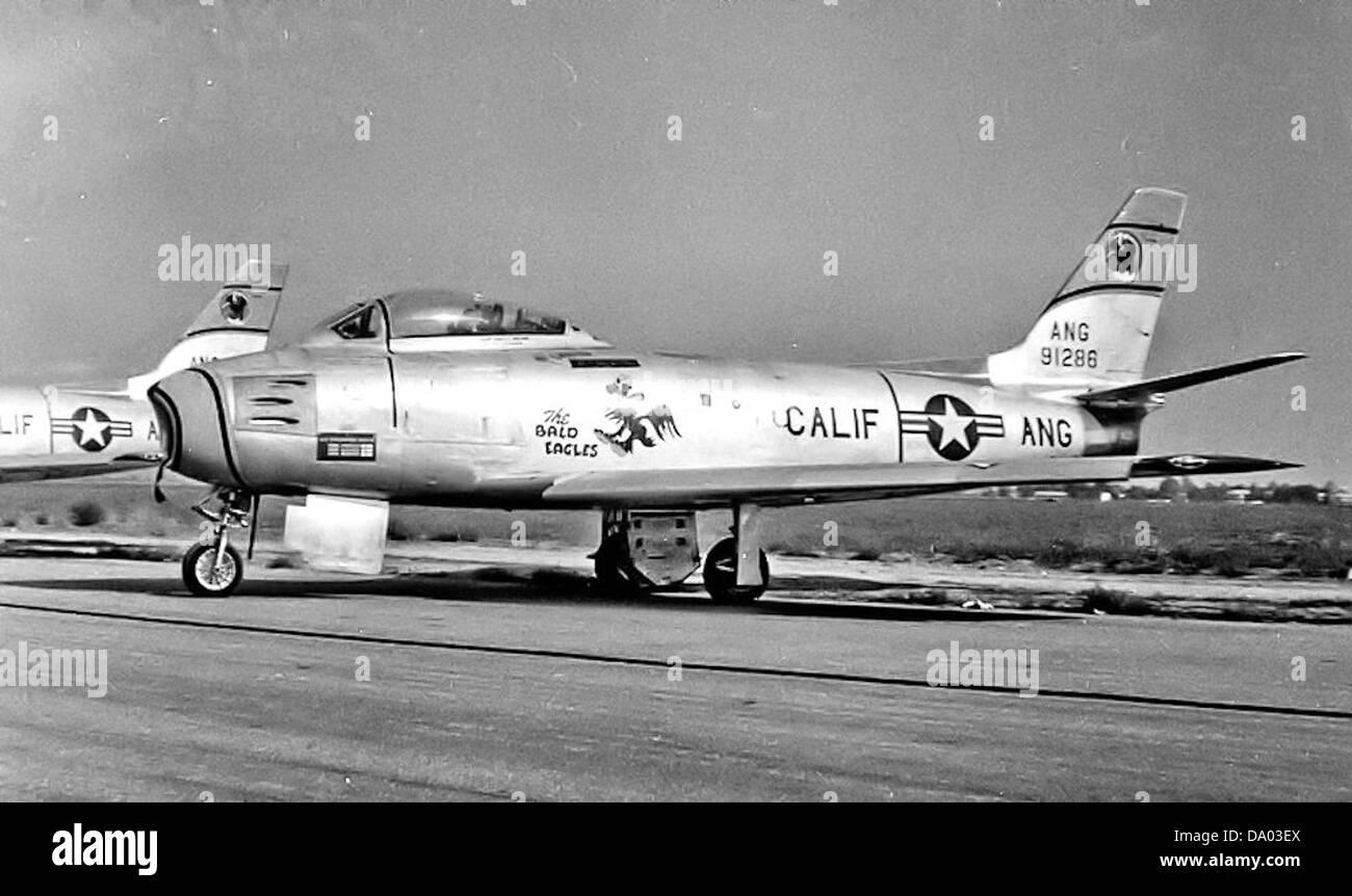 The 194th Fighter-Bomber Squadron operated the North American F-86A-5 ...