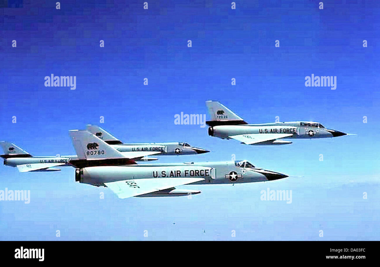 The 194th Fighter-Interceptor Squadron operated the Convair F-106A-100 ...