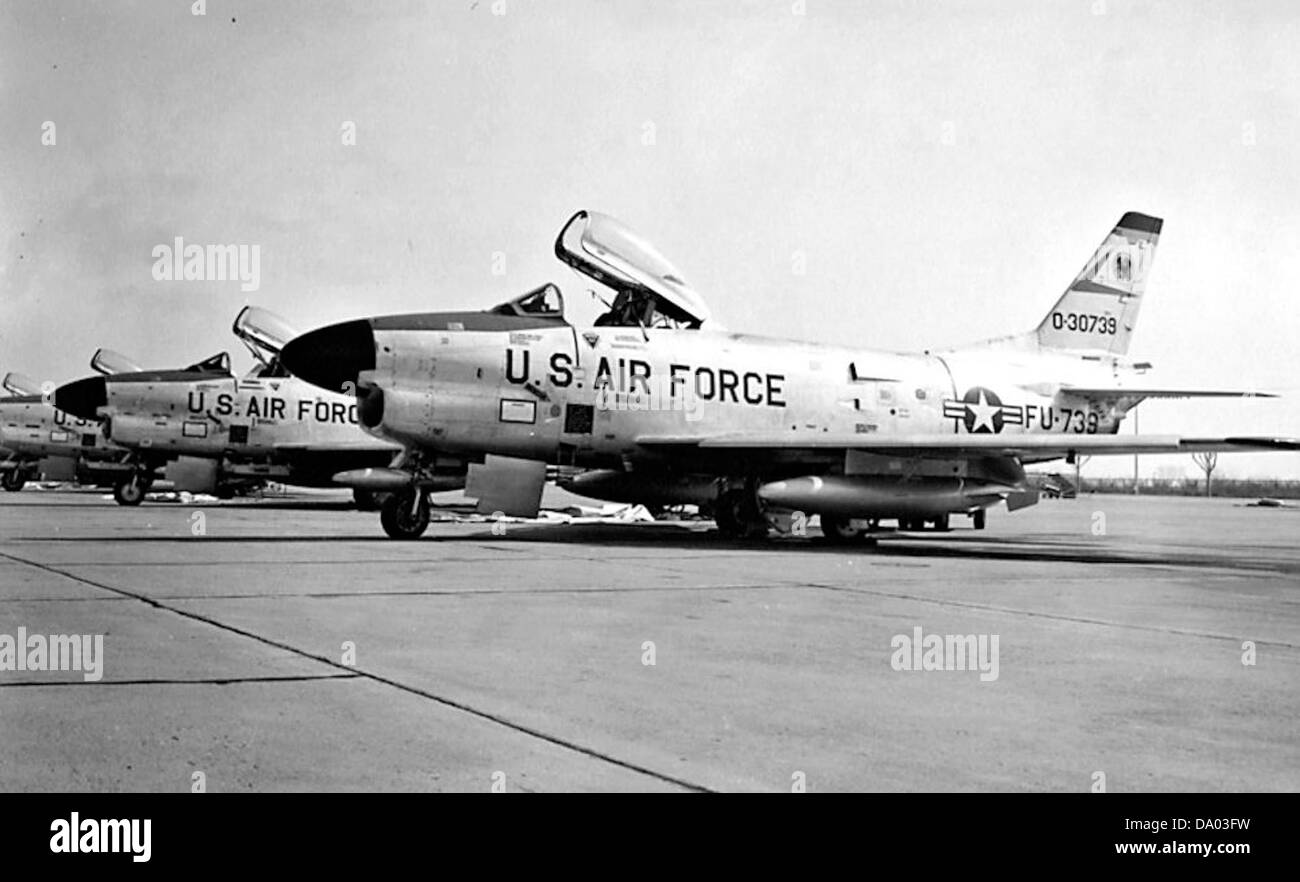 The 194th Fighter-Interceptor Squadron operated the North American F ...