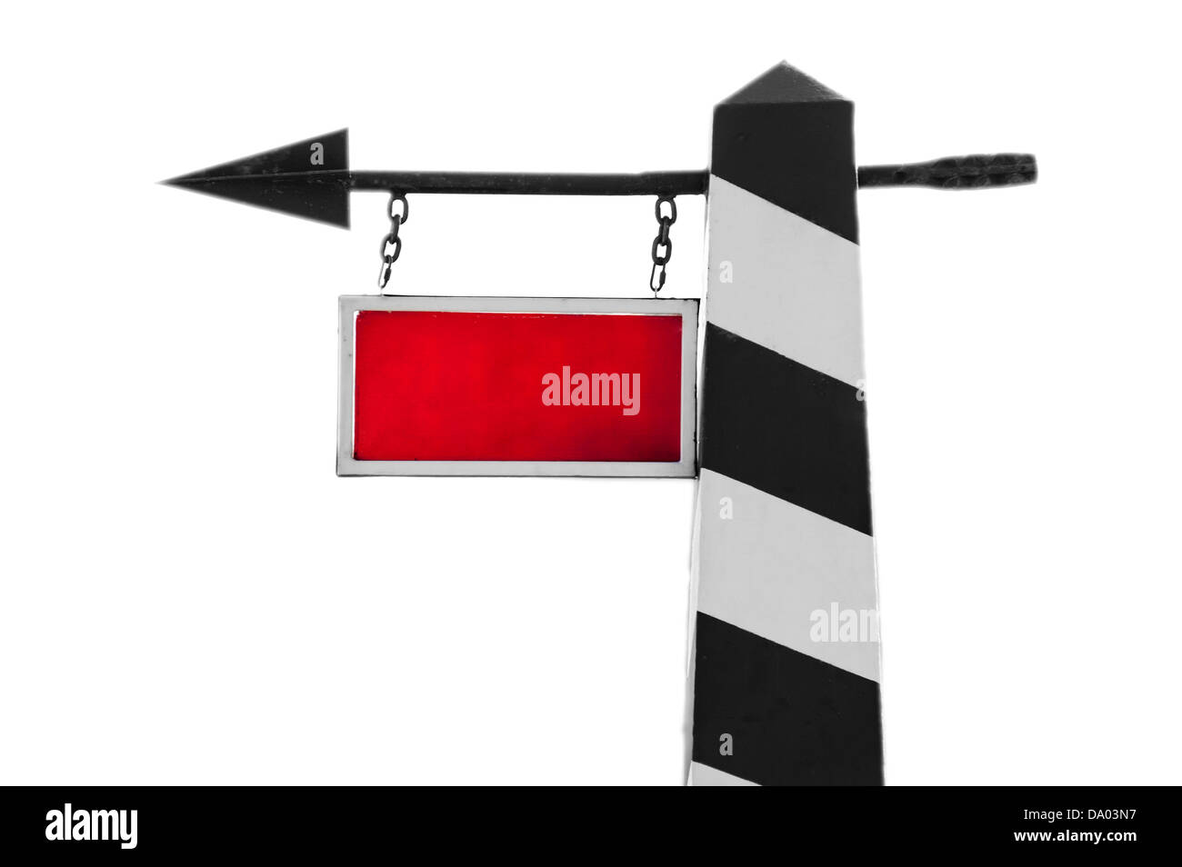Sign post in street Cut Out Stock Images & Pictures - Alamy