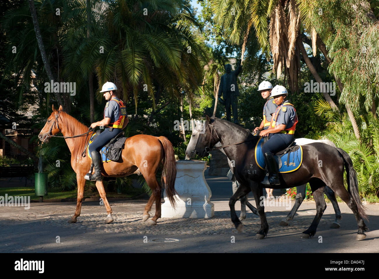 Mounted police, The Company's Garden, Cape Town, South Africa Stock ...