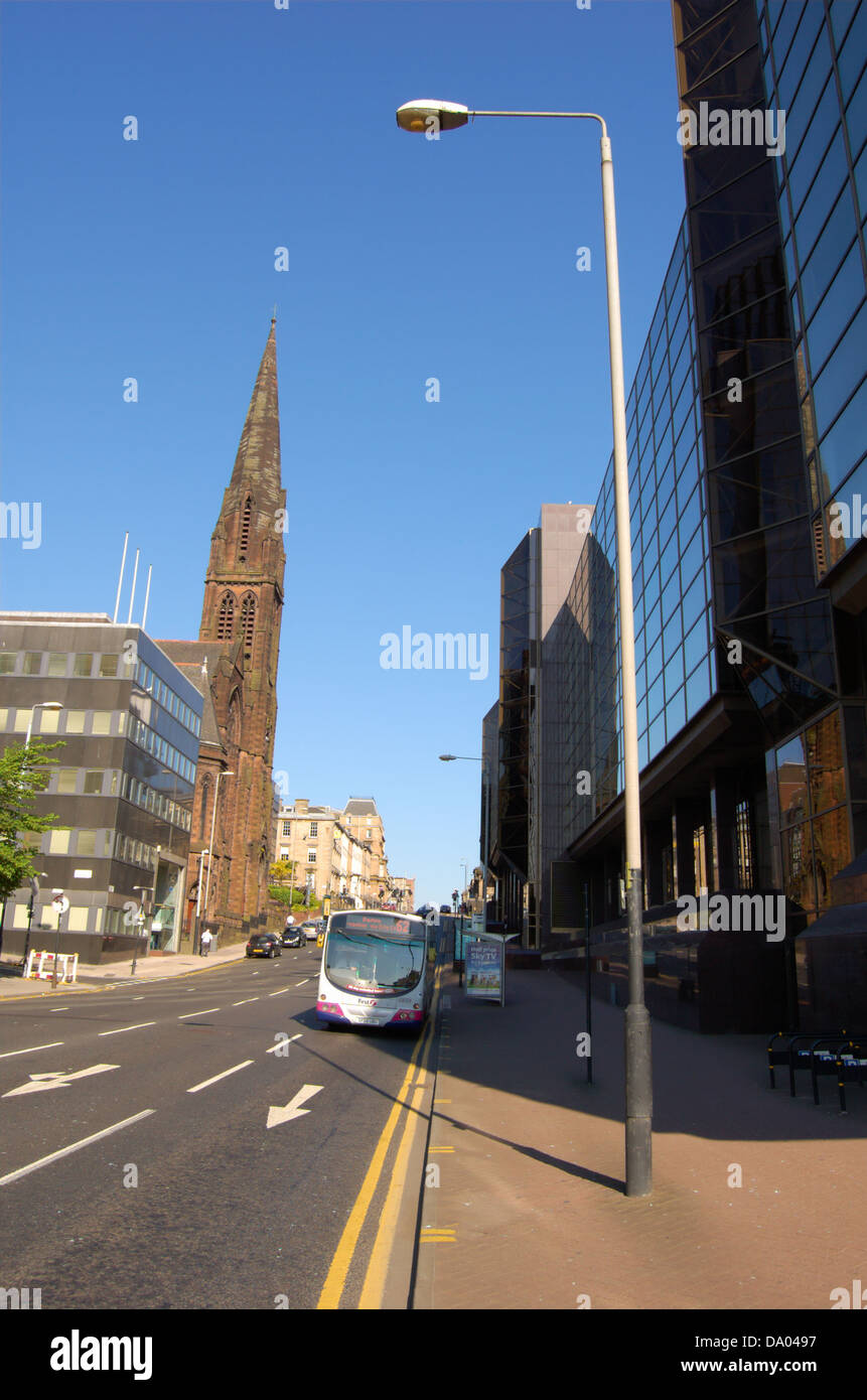 Office building and the St Columba Gaelic Church on Saint Vincent ...