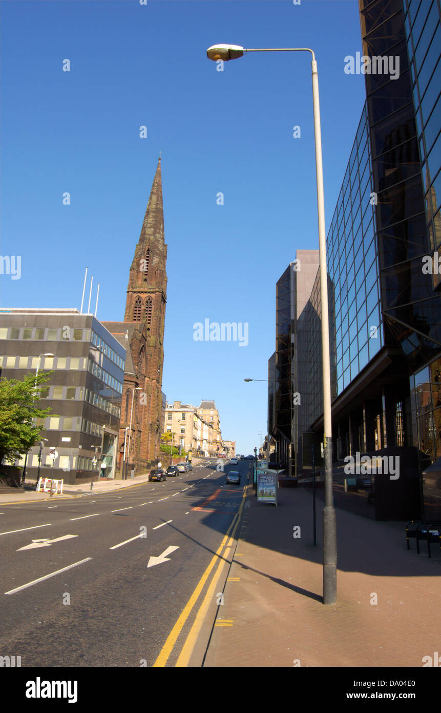 Office building and the St Columba Gaelic Church on Saint Vincent ...