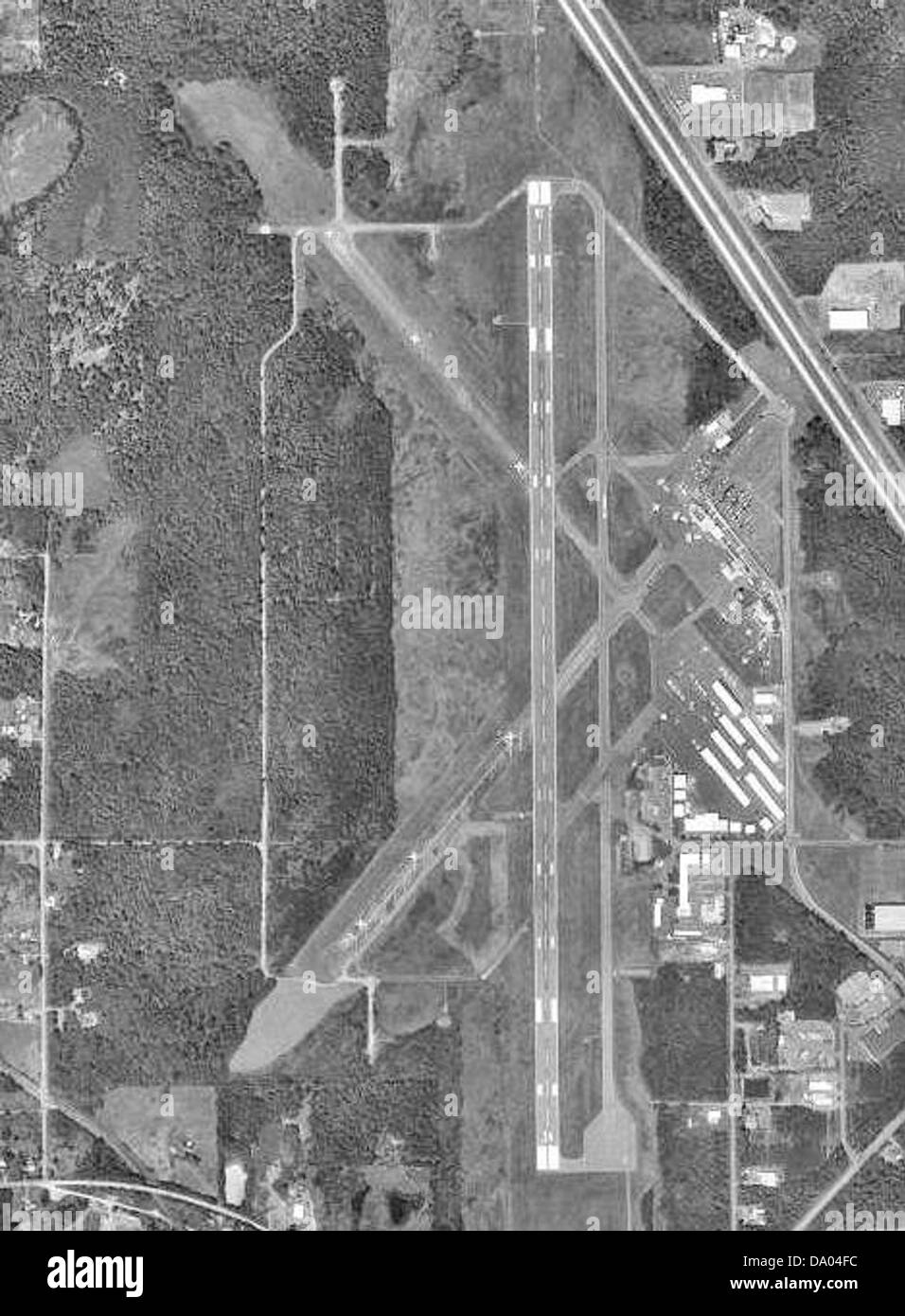 Bellingham International Airport in Washington state, captured in an ...