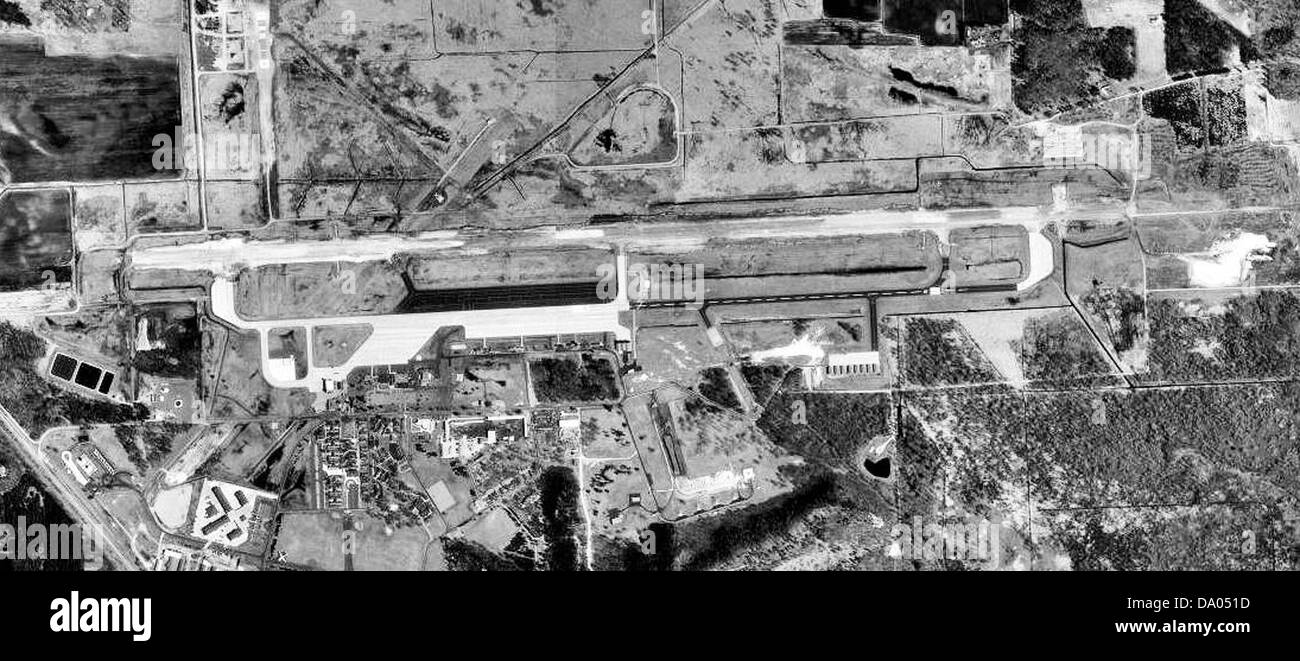 Volk Field Air National Guard Base in Wisconsin, photographed in April ...