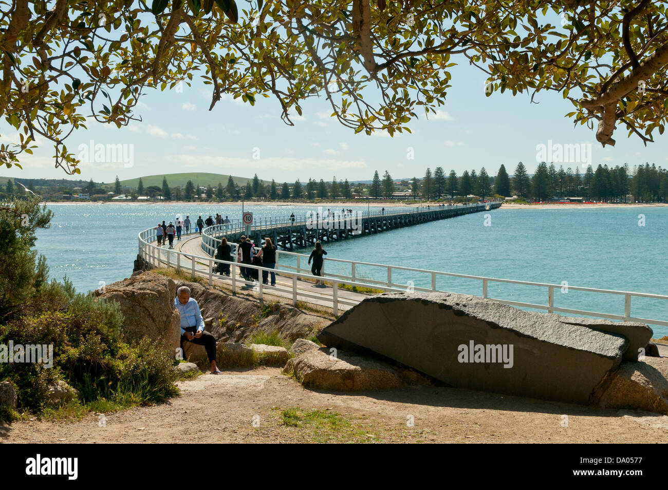 Bridge to Granite Island, Victor Harbour, Fleurieu Peninsula, South ...