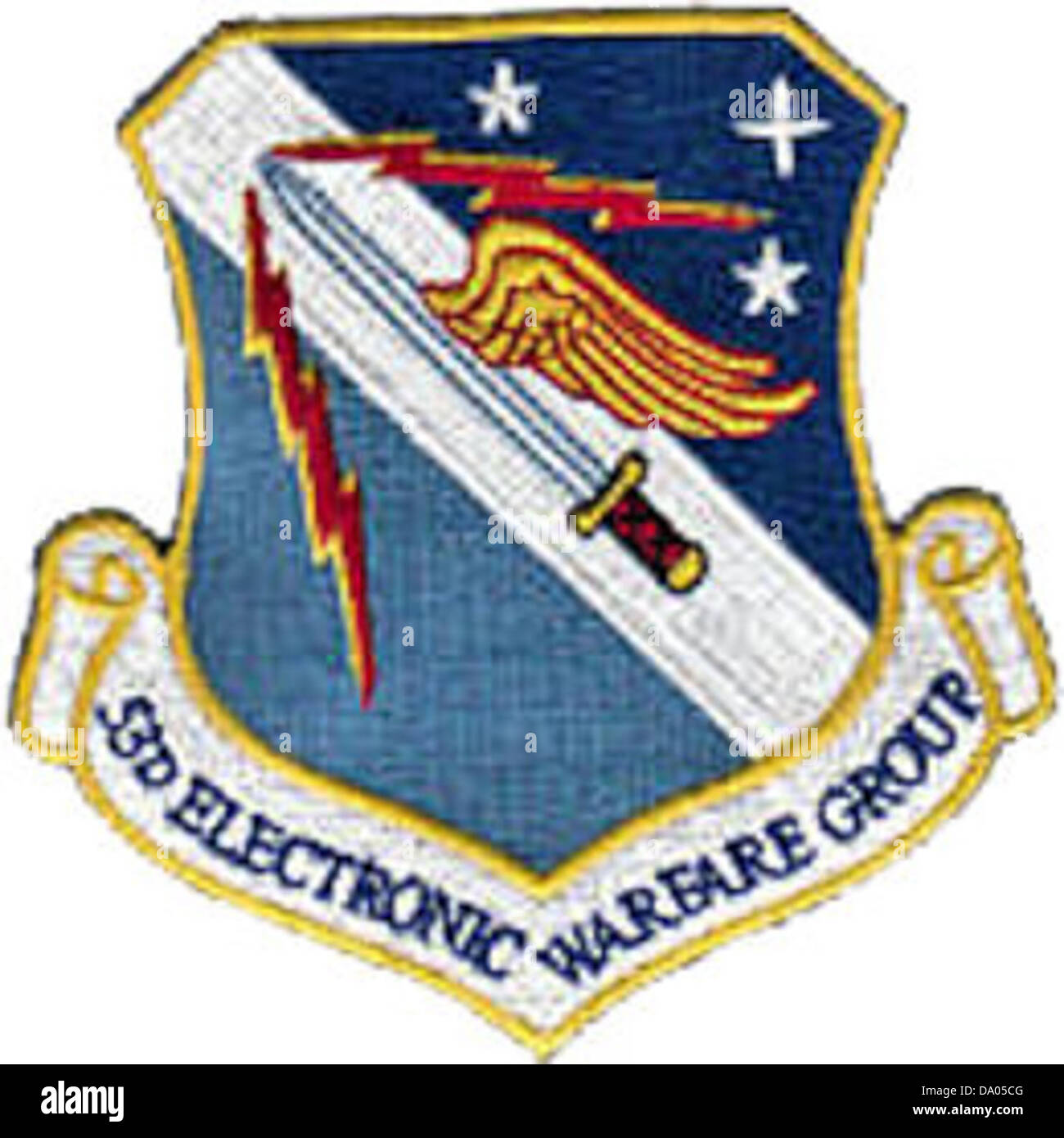 The patch of the 53rd Electronic Warfare Group, representing the group's role in conducting ...