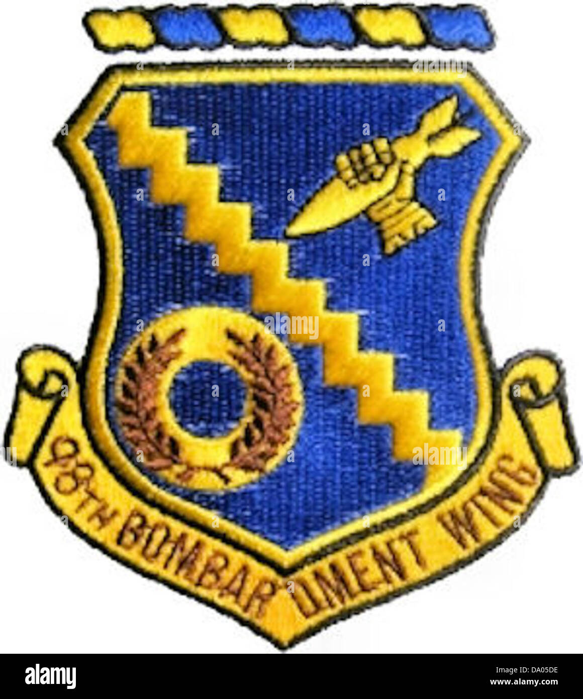The 98th Bomb Wing patch signifies the operational capabilities and ...