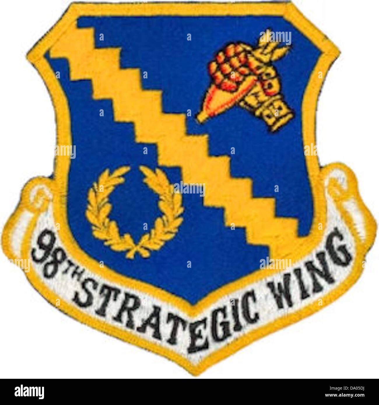 The patch of the 98th Strategic Wing represents its role in strategic military operations. The ...