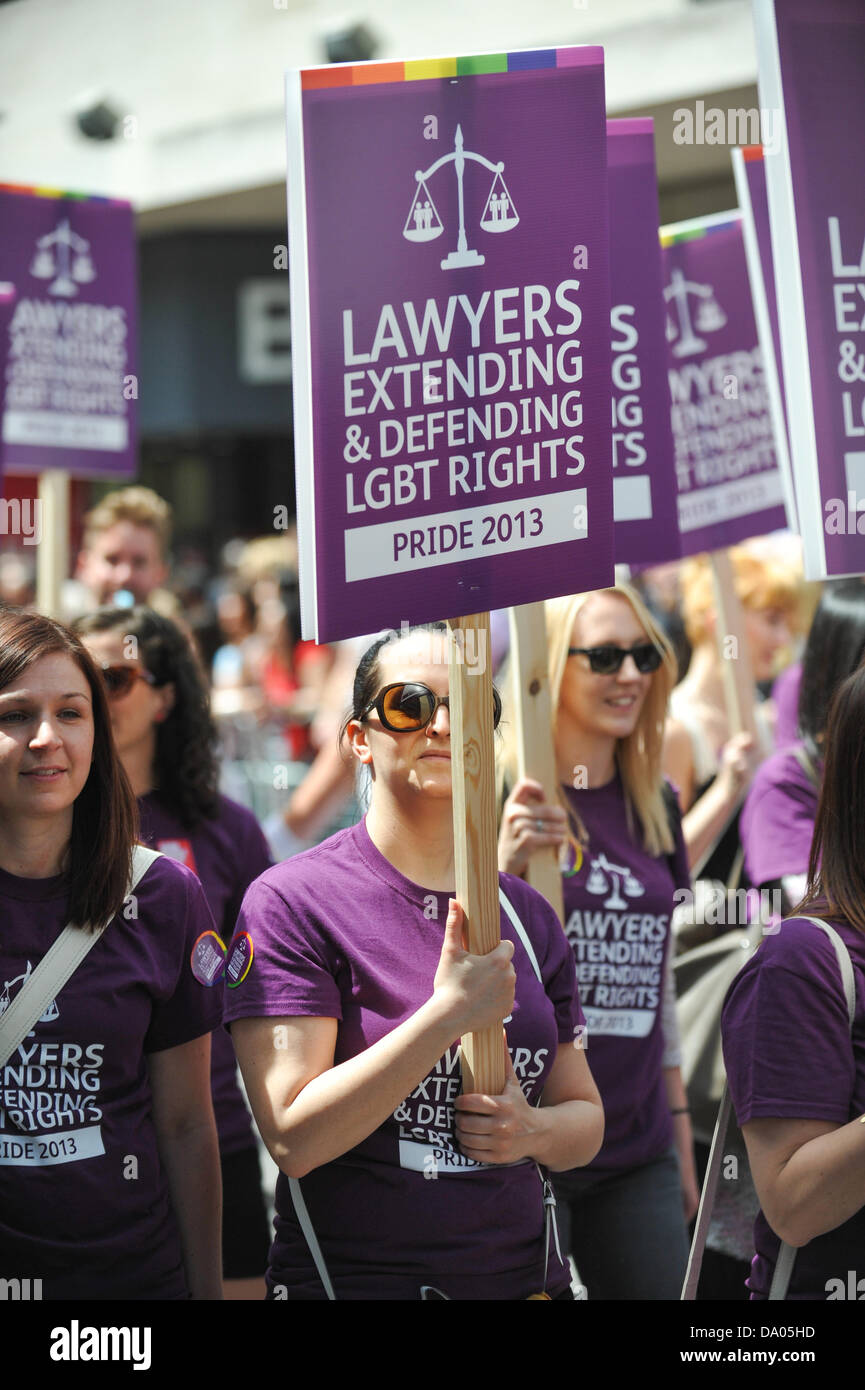 Oxford Street, London, UK. 29th June 2013. Lawyers members carry ...