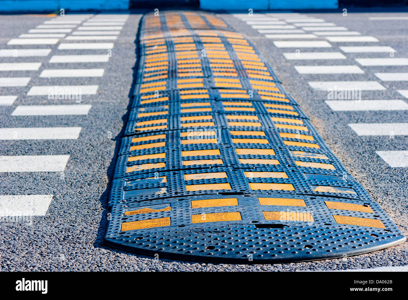 Speed bump on road hi-res stock photography and images - Alamy
