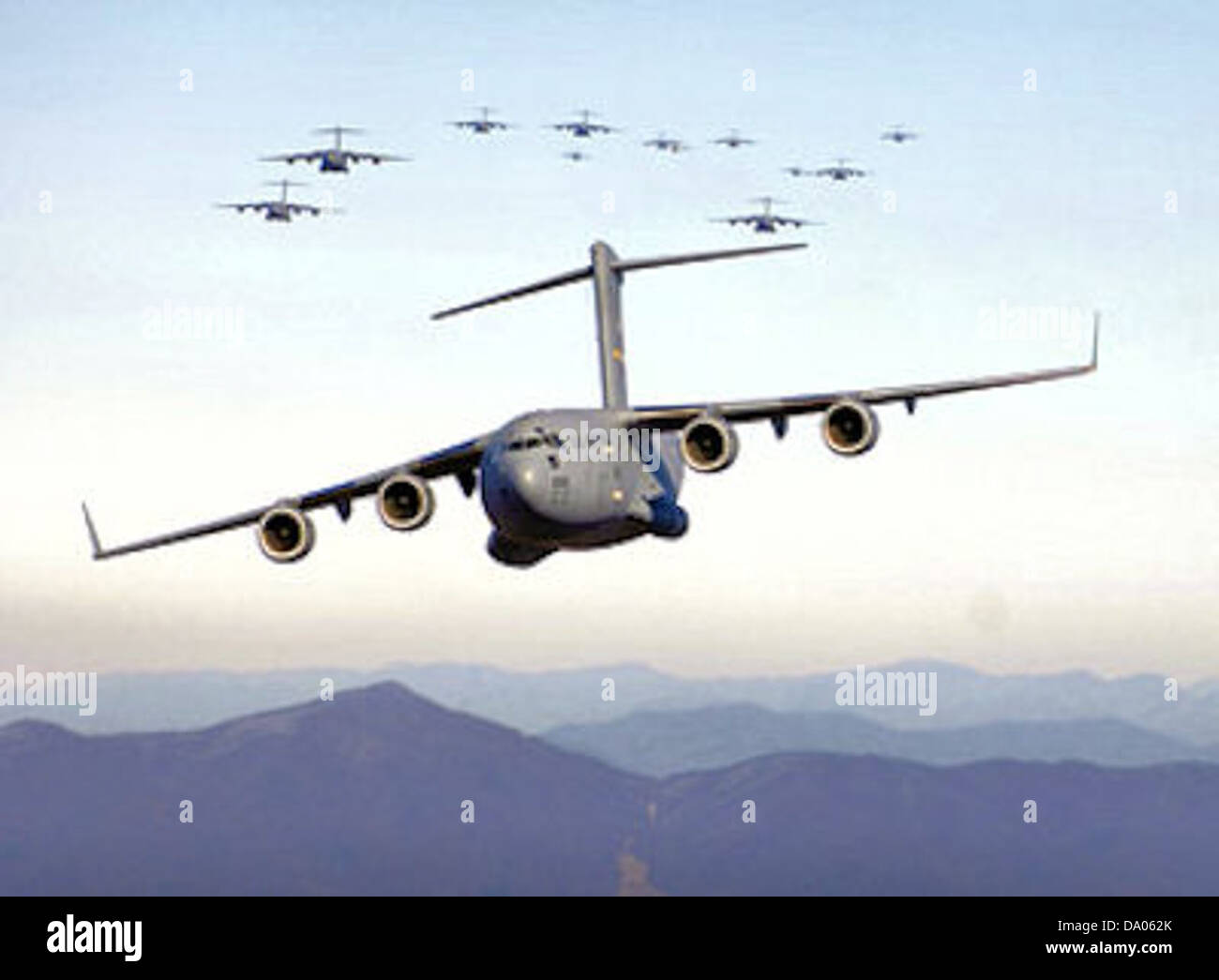 A C-17 Globemaster III, operated by the 315th Airlift Wing, is shown on ...