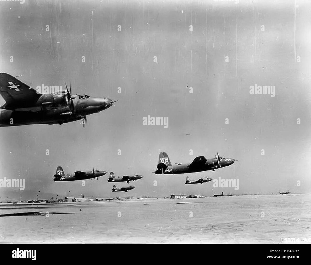 The 319th Bomb Group operated B-26 Marauders, including during takeoff ...
