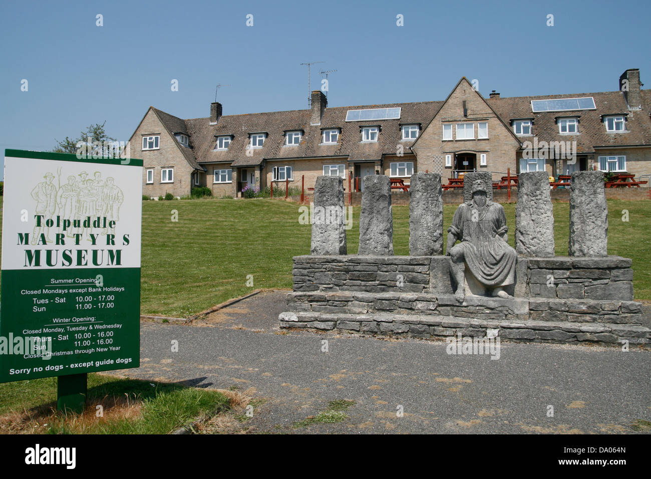 Martyrs memorial and museum Tolpuddle Dorset England UK Stock Photo - Alamy