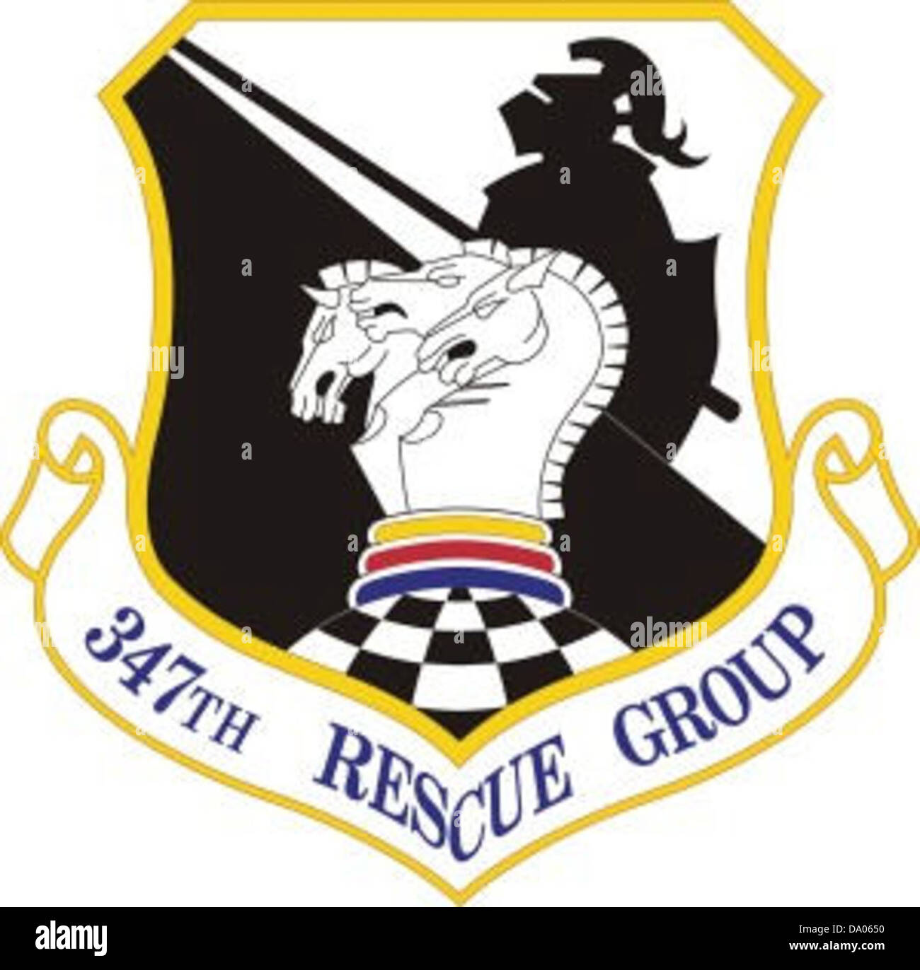 The emblem of the 347th Rescue Group represents the unit's mission in ...