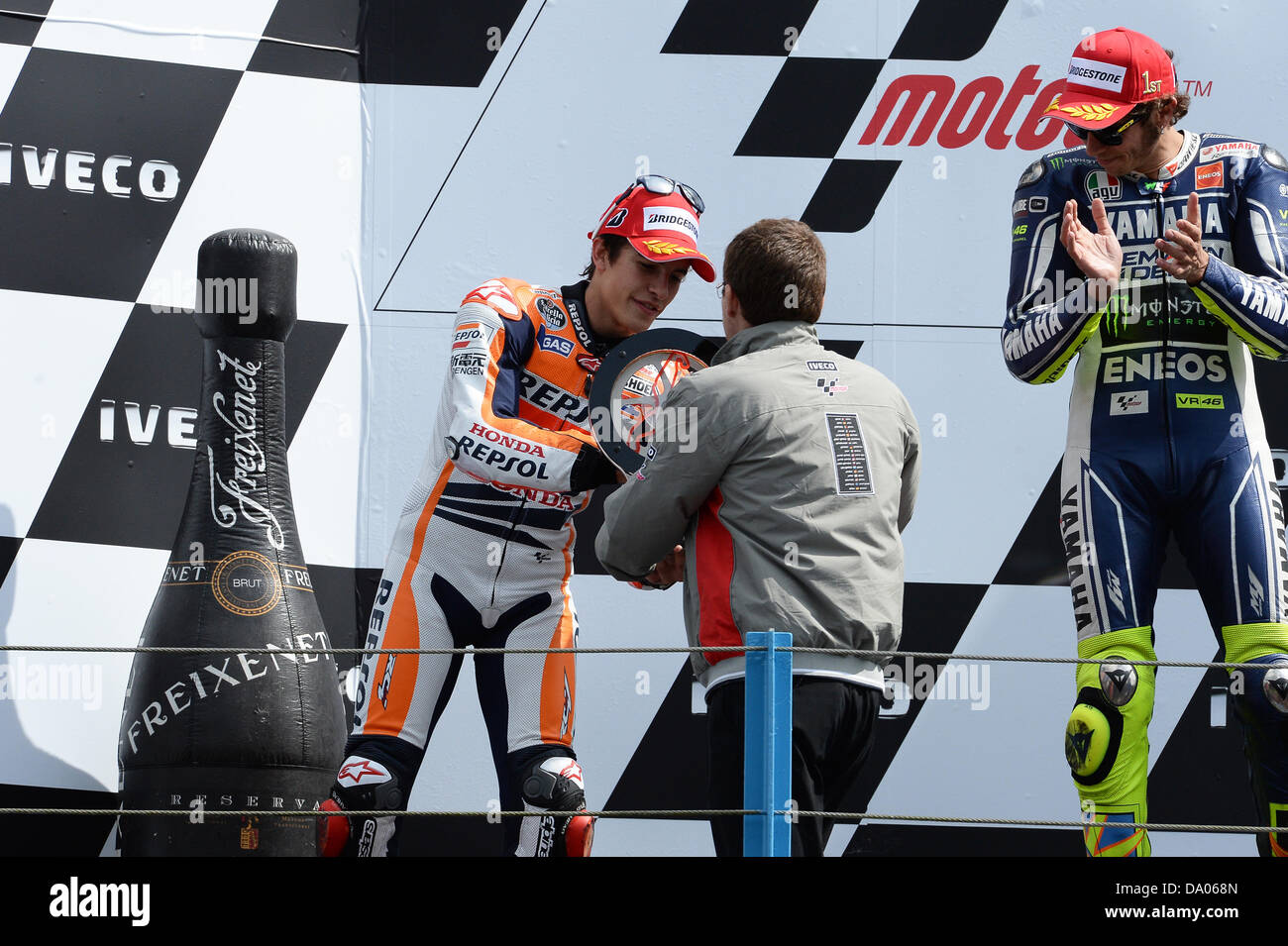 Marc márquez podium hi-res stock photography and images - Alamy