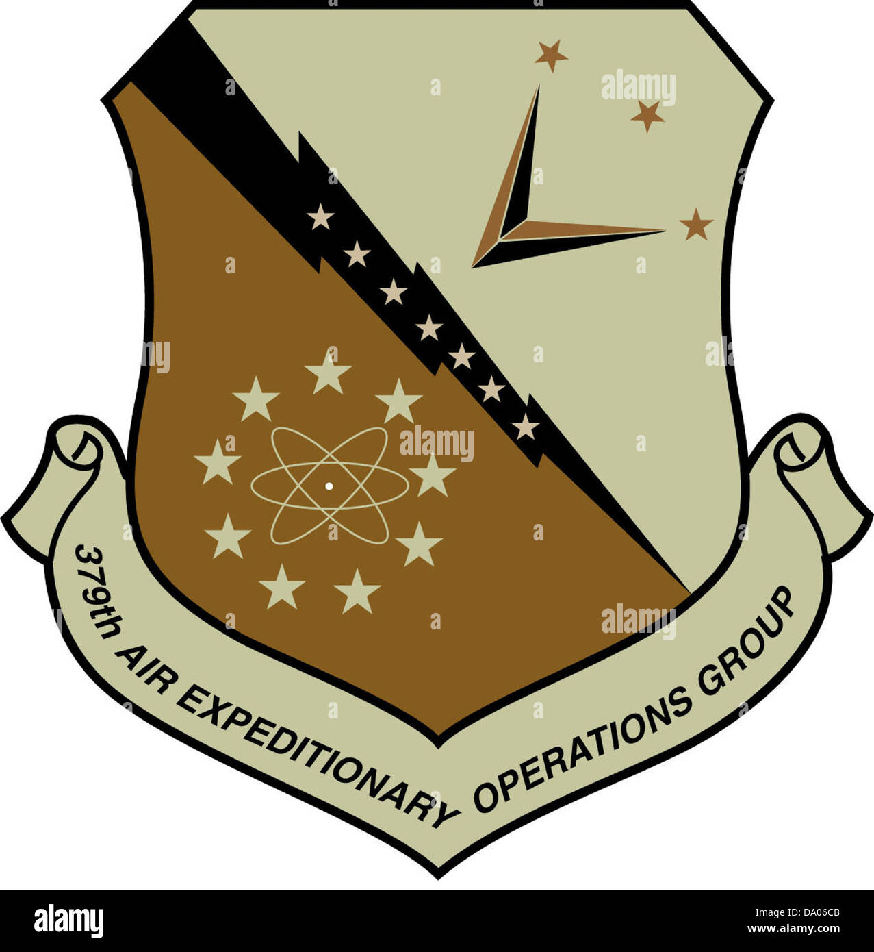 The emblem of the 379th Air Expeditionary Group (AEG) represents the ...