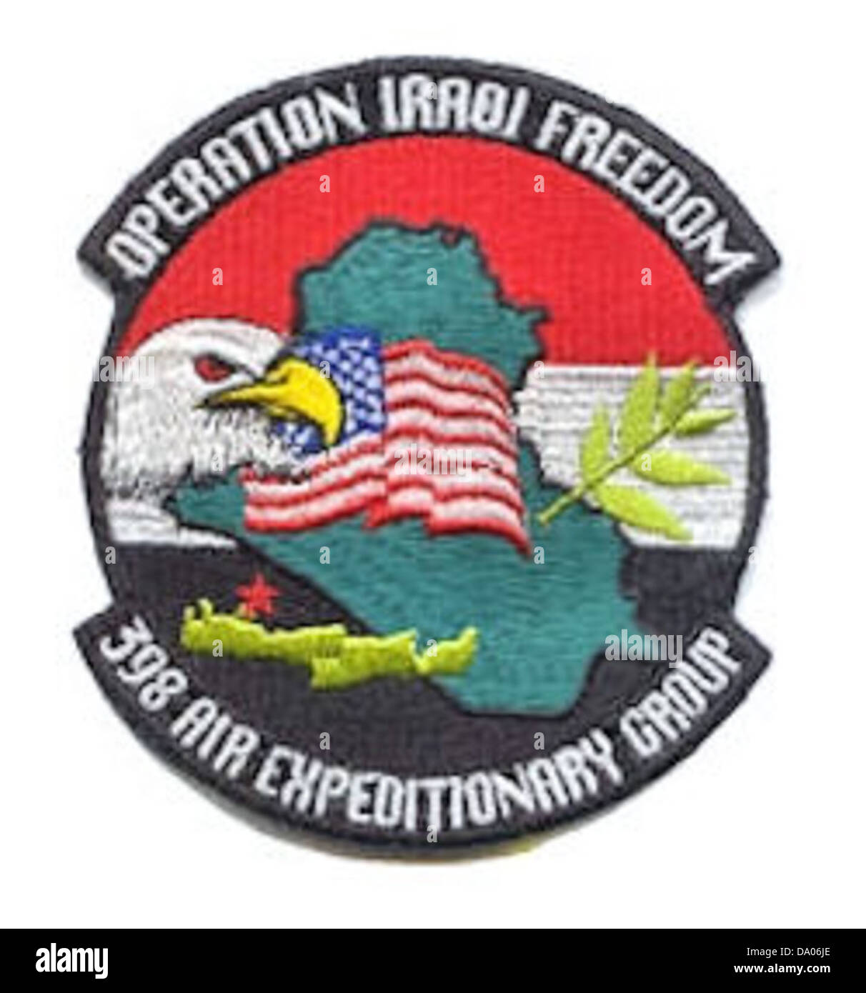 The 398th Operations Infantry Force patch symbolizes the unit’s ...