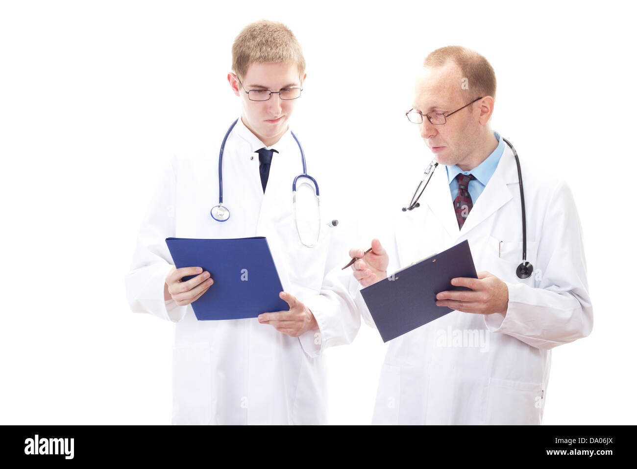 Doctors discussing about how to solve the problem Stock Photo - Alamy