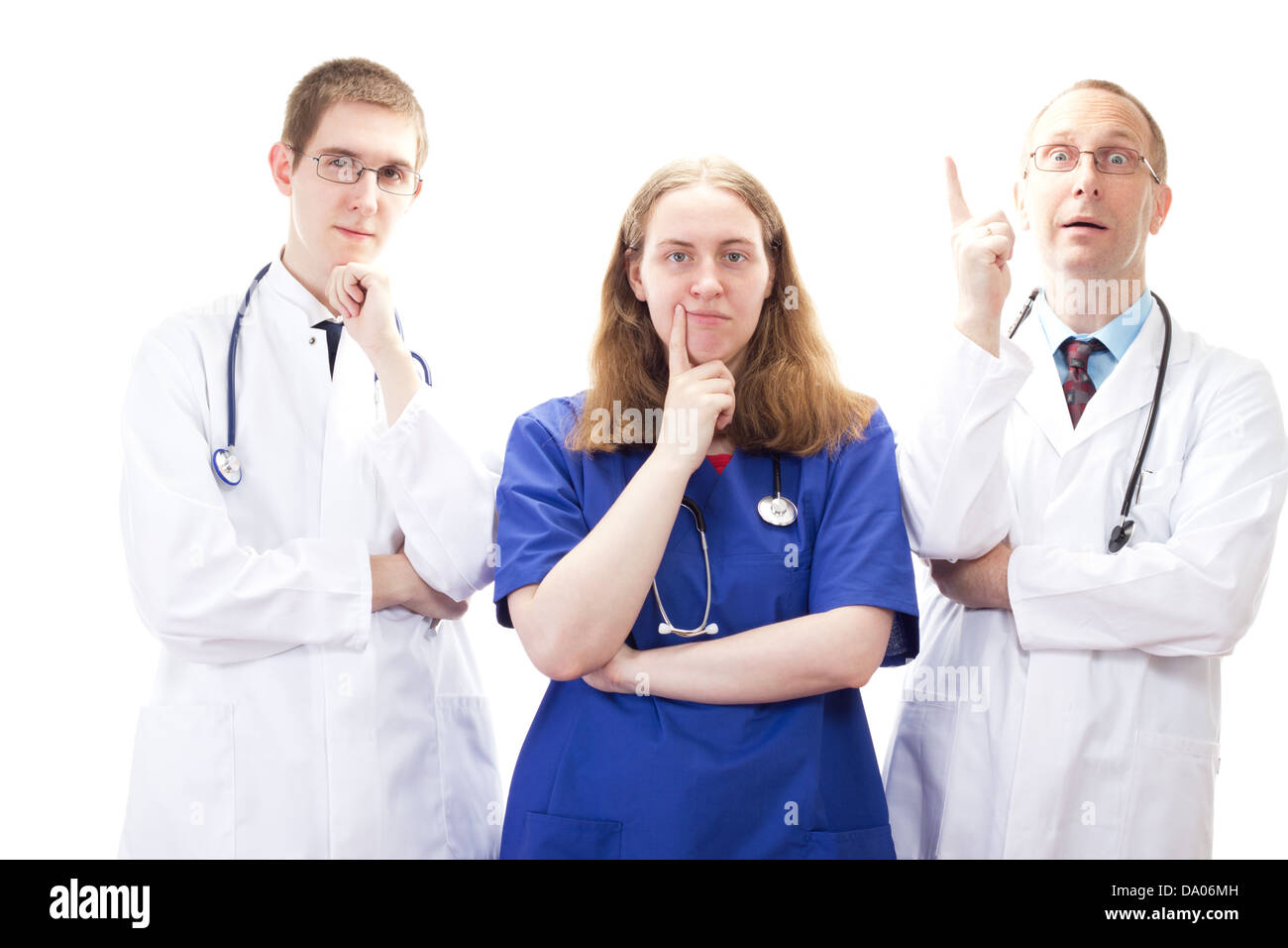 Medical doctor finding solution for the problem Stock Photo - Alamy