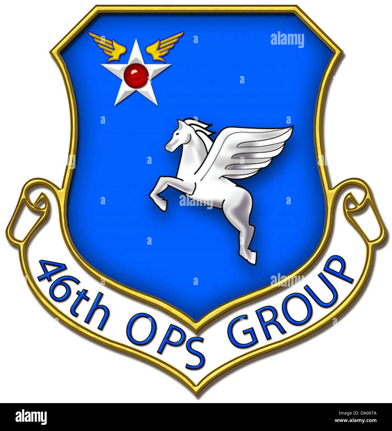 The emblem of the 46th Operations Group represents the unit's heritage ...