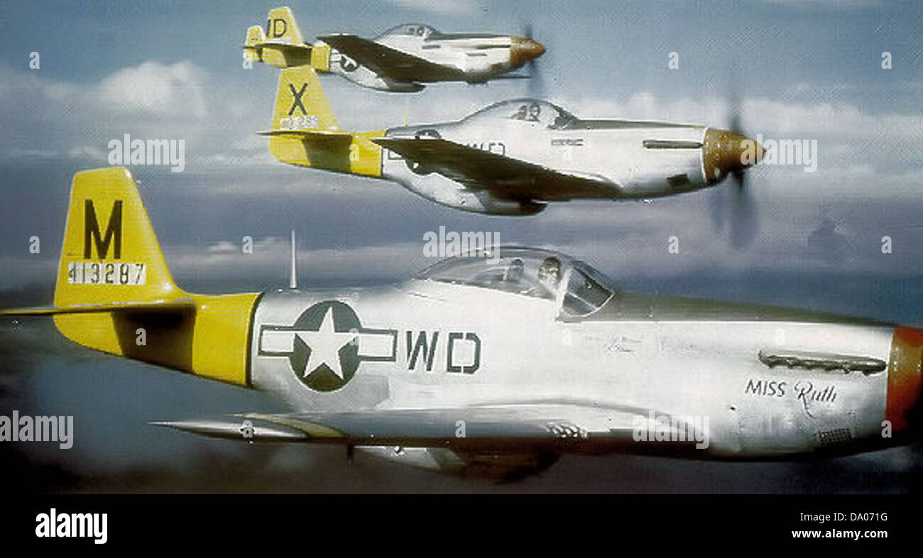 The 4th Fighter Group operated P-51D Mustang aircraft during 1944 ...
