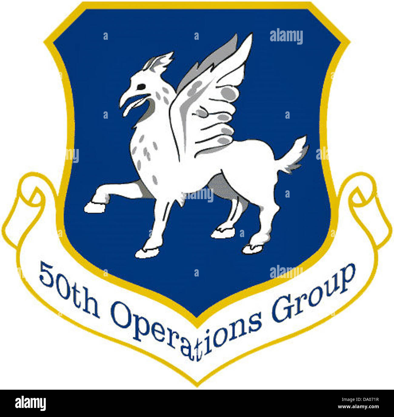 The emblem of the 50th Operations Group symbolizes the group's role in ...