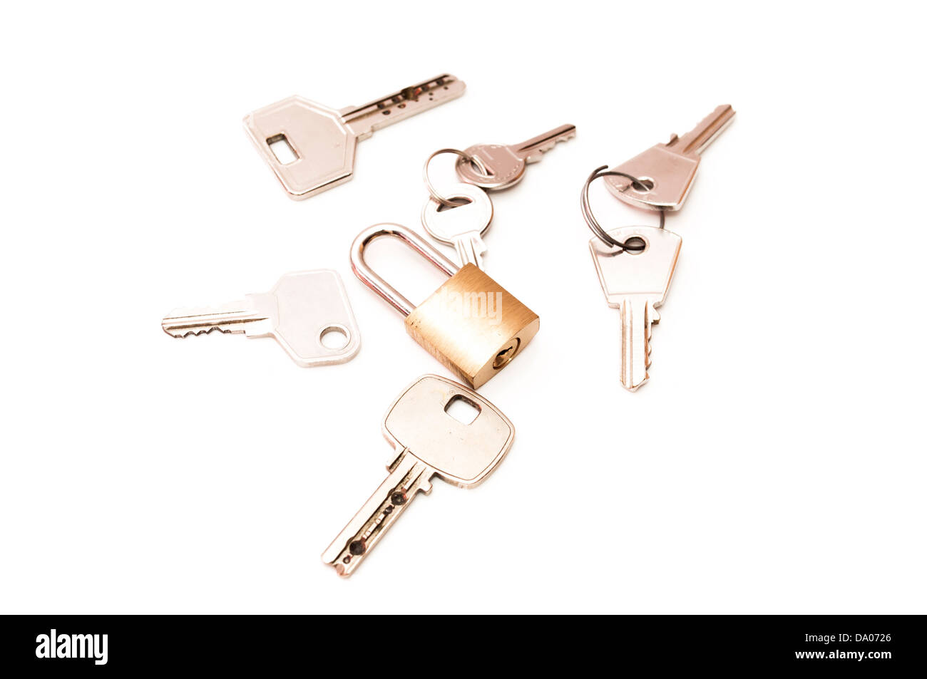 Security system padlock protection Cut Out Stock Images & Pictures - Alamy