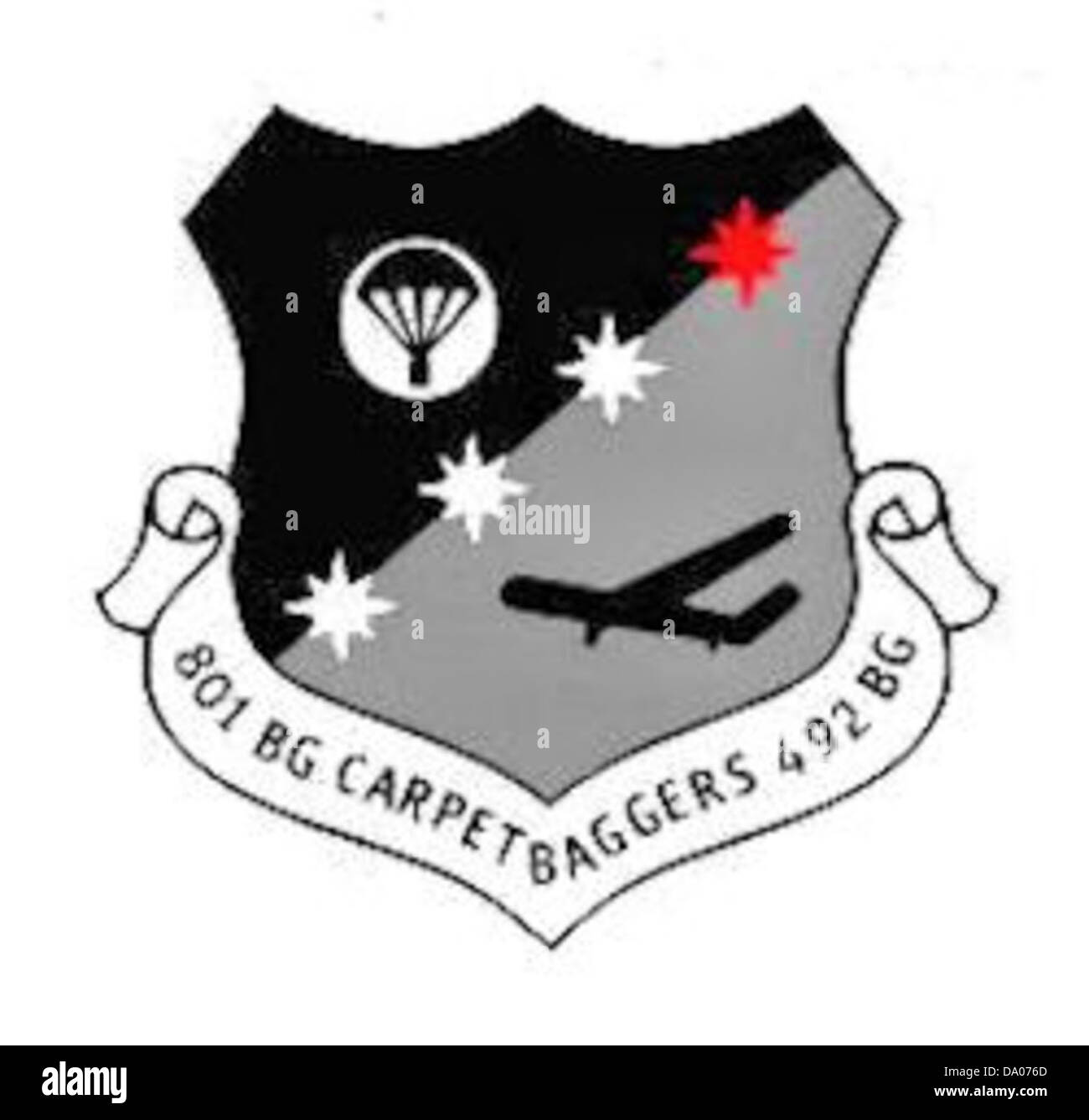 The emblem of the 801st Bombardment Group, which was active during ...