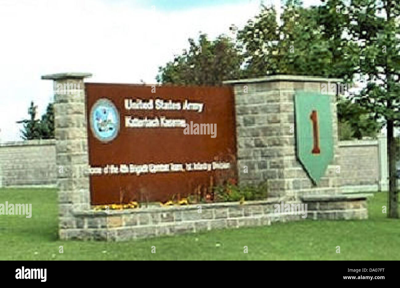 Katt-Kaserne was a U.S. Army base in Germany, and the gate pictured ...