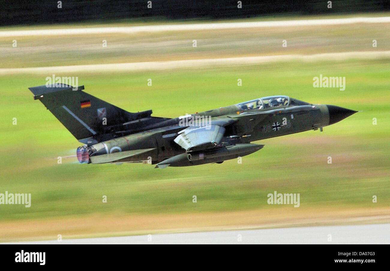 This image features a German Luftwaffe Tornado aircraft, a versatile ...
